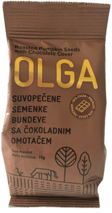 OLGA semenke bundeve sa čokoladom 75g - Cenoteka
