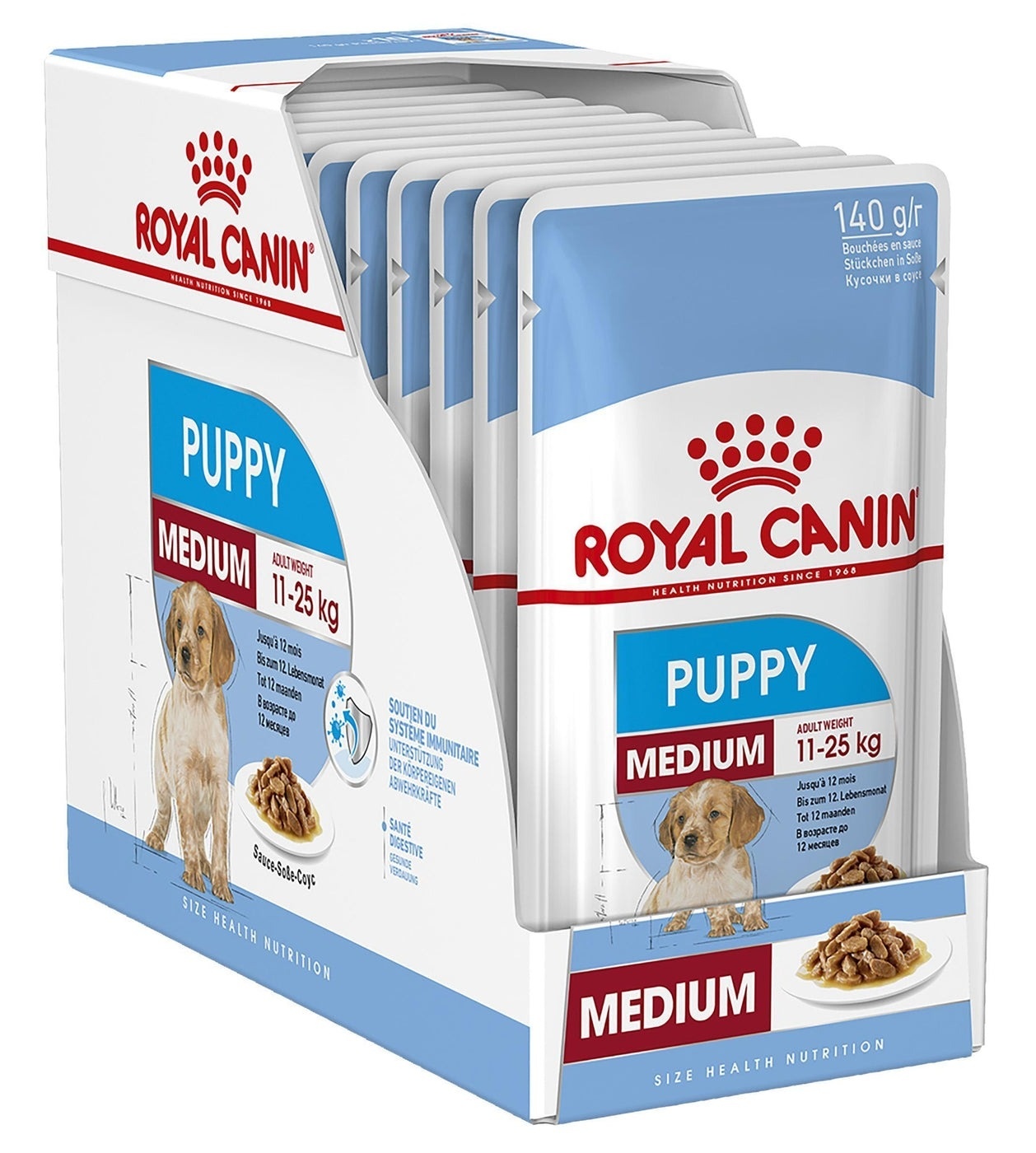 ROYAL CANIN Medium puppy 10x140g - Cenoteka