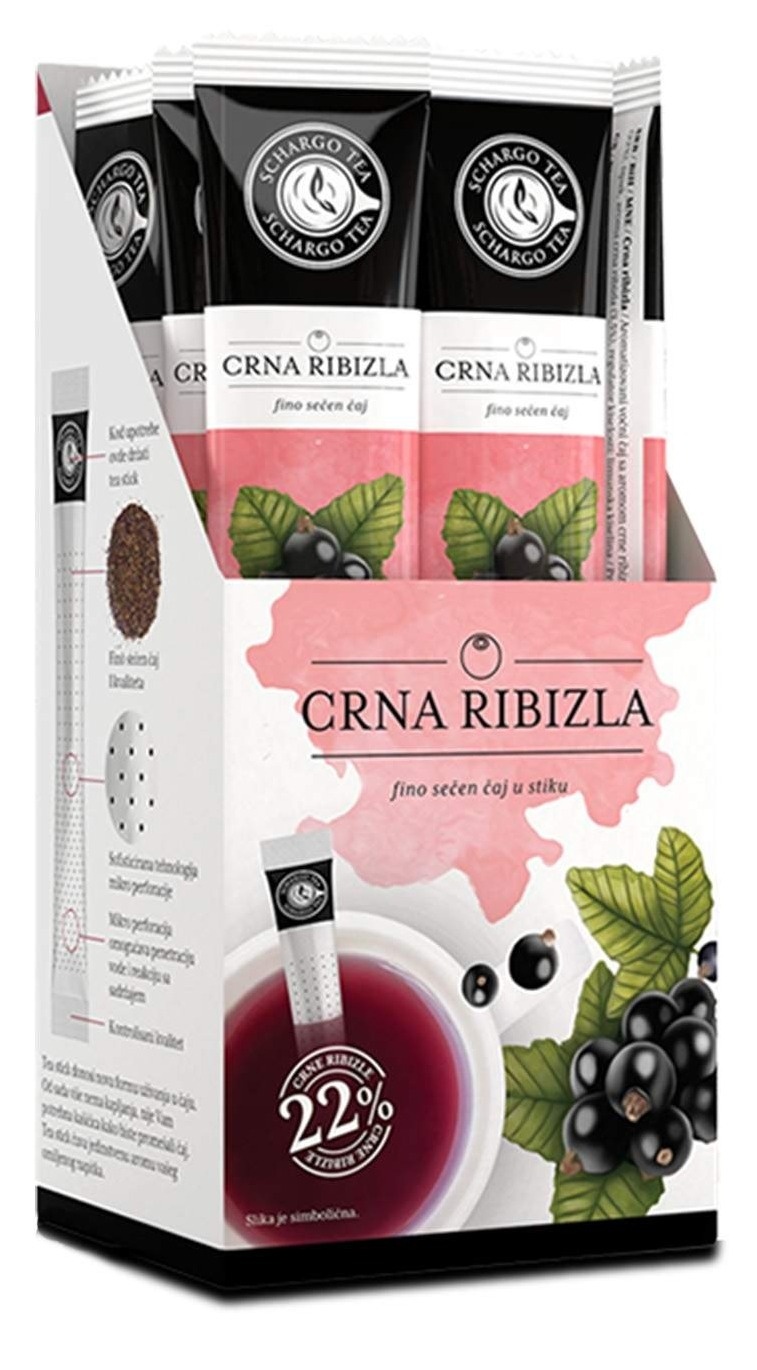 SCHARGO TEA stick crna ribizla 32g - Cenoteka