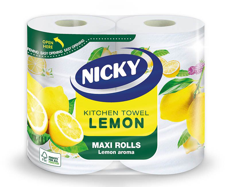 Ubrus NICKY Maxi limun 2sloja 2kom - Cenoteka