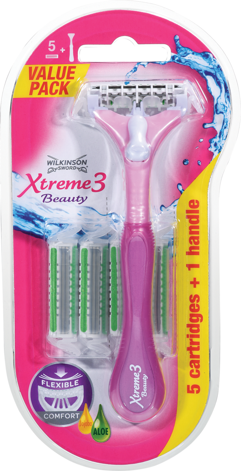 Ženski brijač WILKINSON hybrid xtreme beauty 1+5 dopuna - Cenoteka