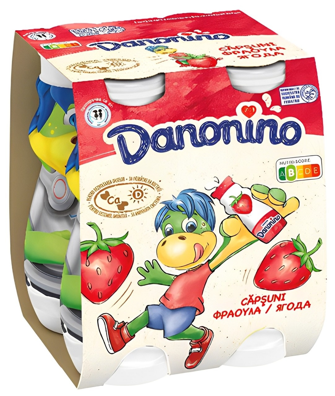 Voćni jogurt DANONINO jagoda 4x100g - Cenoteka