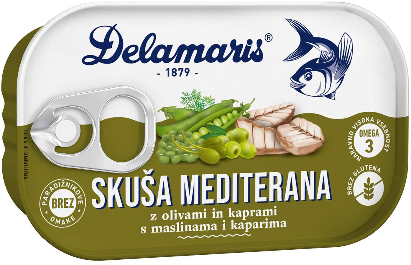 DELAMARIS skuša mediterana sa povrćem 125g - Cenoteka
