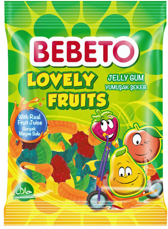 Gumene bombone BEBETO lovely fruits 80g - Cene i Akcije