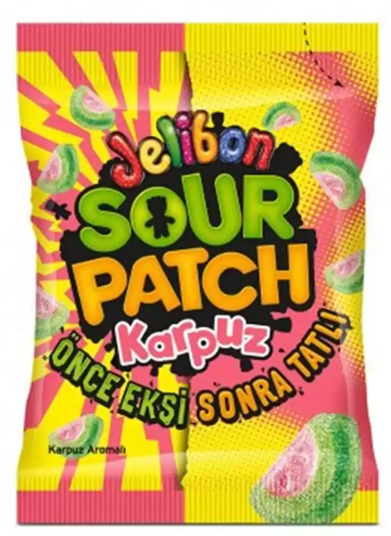 Gumene bombone KENT jelibon sour patch lubenica 80g - Cenoteka