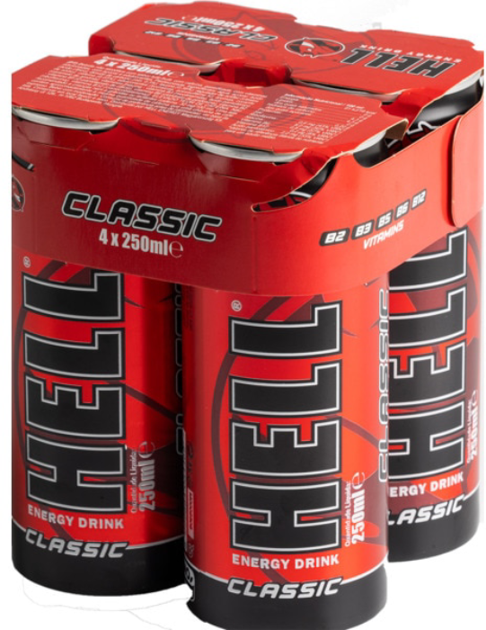 HELL classic 4x250ml - Cenoteka
