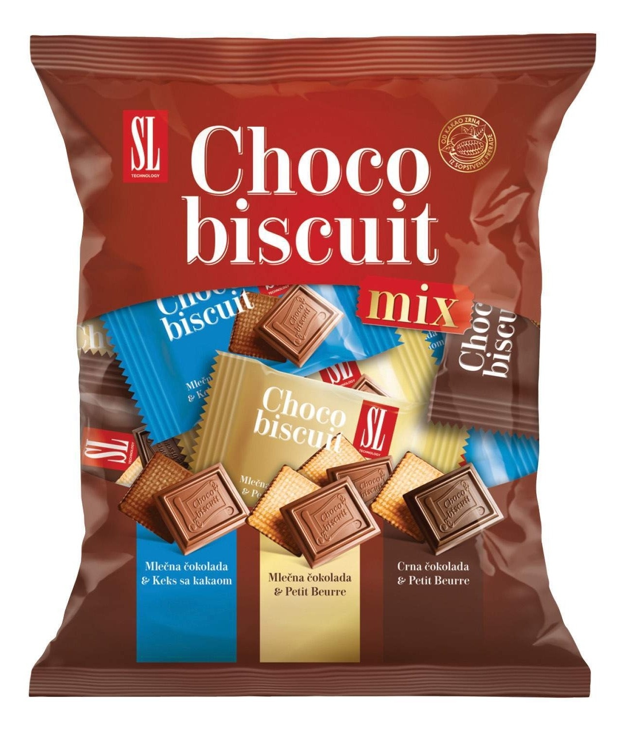Keks SWISSLION choco biscuit mix 240g - Cenoteka