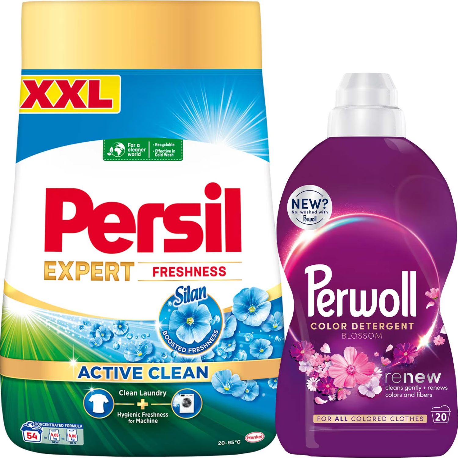 PERSIL freshness 54 pranja (4,05kg) + PERWOLL color 1l - Cenoteka