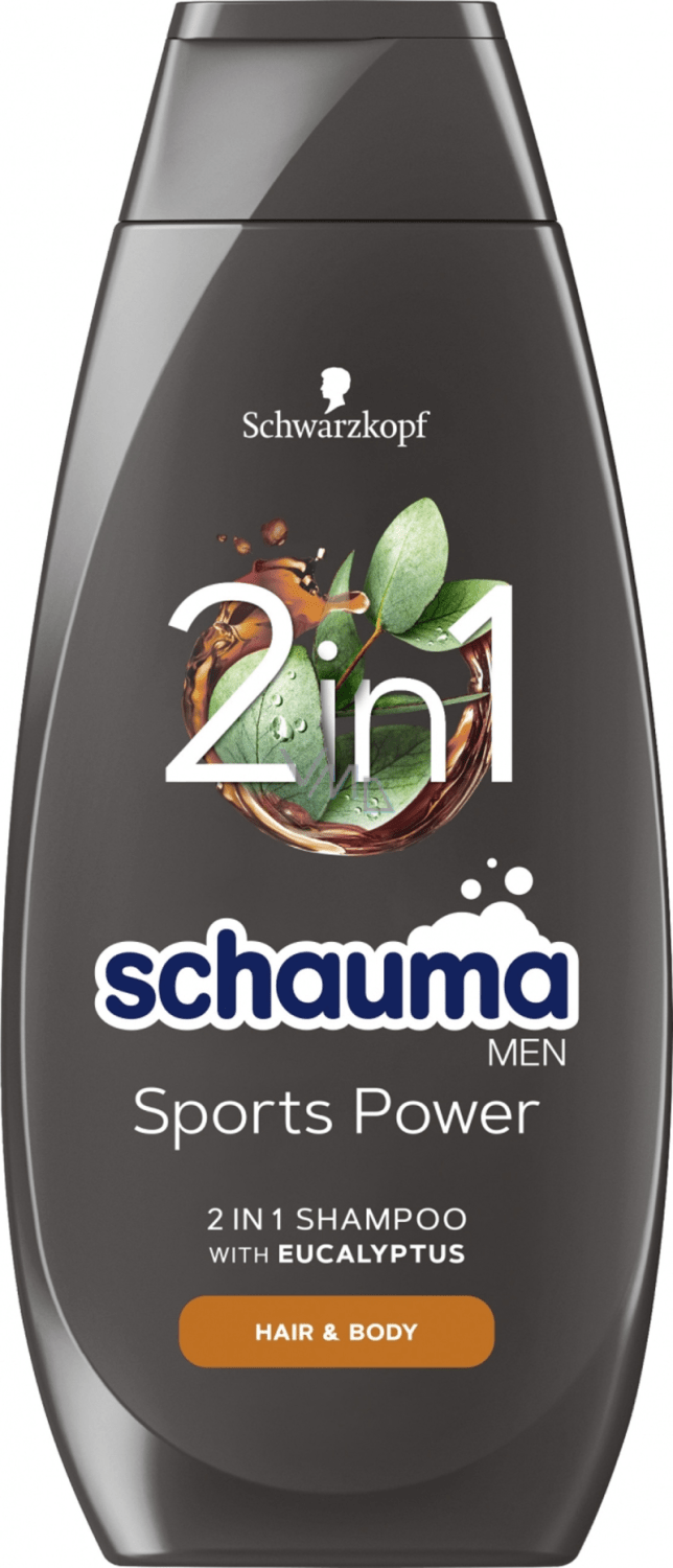 Šampon za kosu SCHAUMA sports power 2u1 400ml - Cenoteka