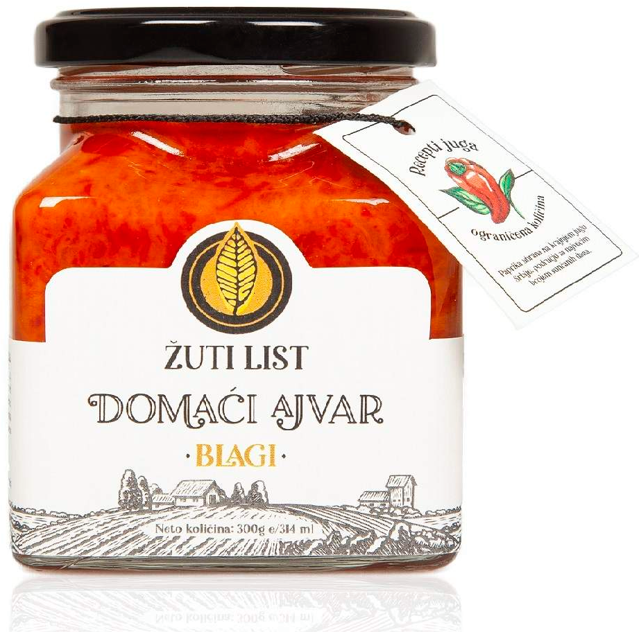 Ajvar ŽUTI LIST domaći blagi 300g - Cenoteka