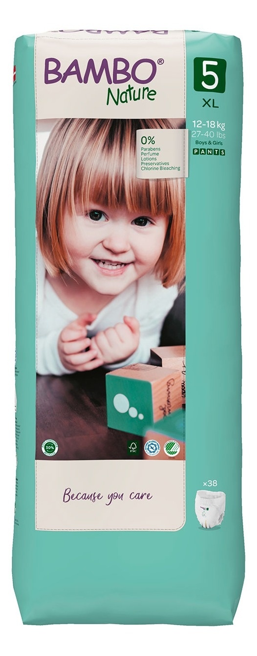 BAMBO pelene nature pants 5 XL 38kom - Cenoteka