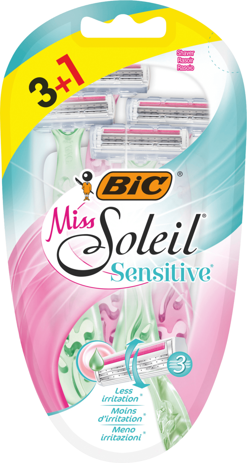 Brijač BIC Miss Soleil sensitive 3+1 gratis - Cenoteka
