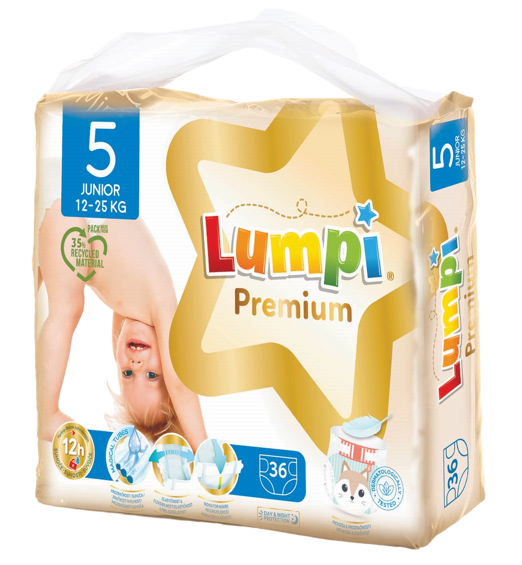 LUMPI pelene premium 5 junior 36kom - Cenoteka