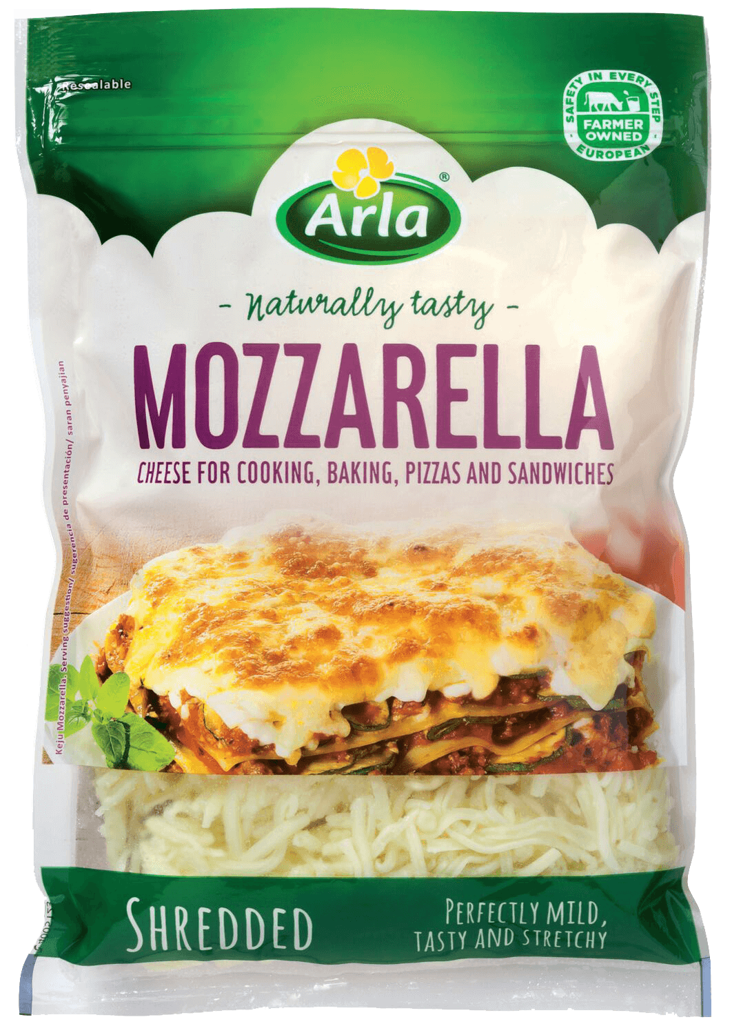Mozzarella ARLA usitnjena 175g - Cenoteka