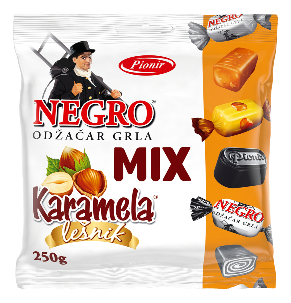 Bombone PIONIR mix Negro i Karamele 250g - Cenoteka
