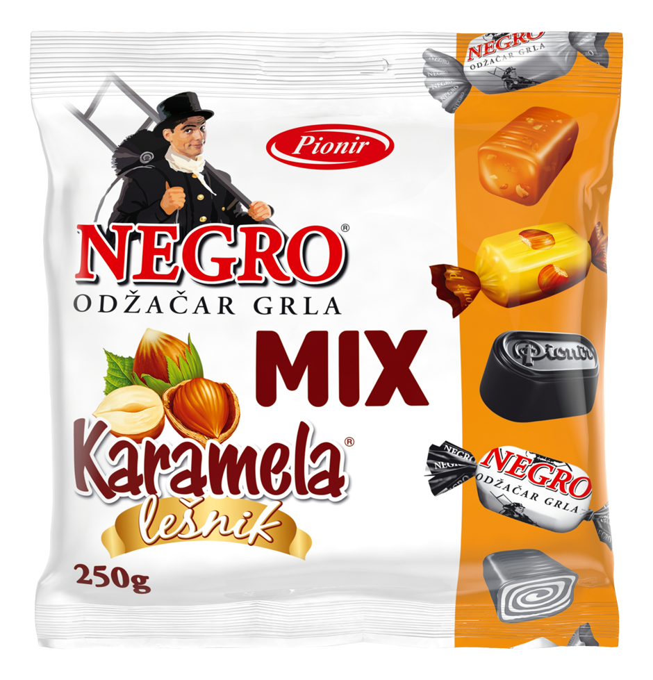 Bombone PIONIR Negro + karamele mix 250g - Cene i Akcije