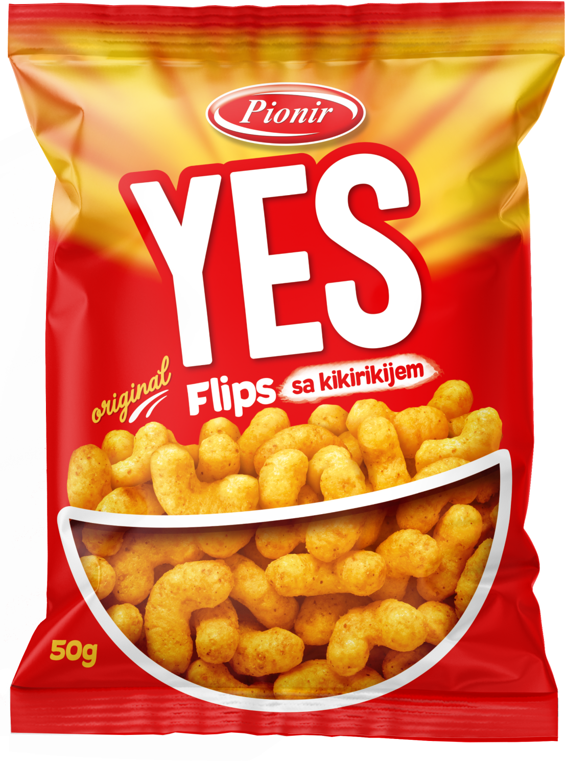 Flips PIONIR Yes sa kikirikijem 50g - Cenoteka