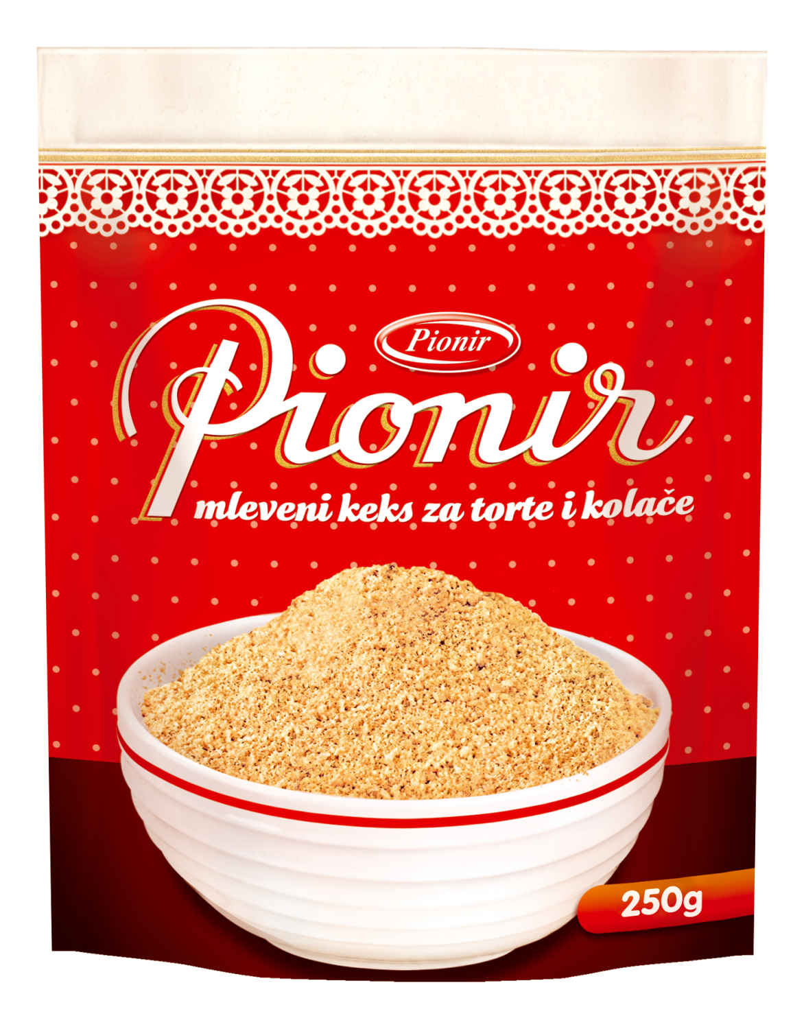 Keks PIONIR mleveni 250g - Cenoteka