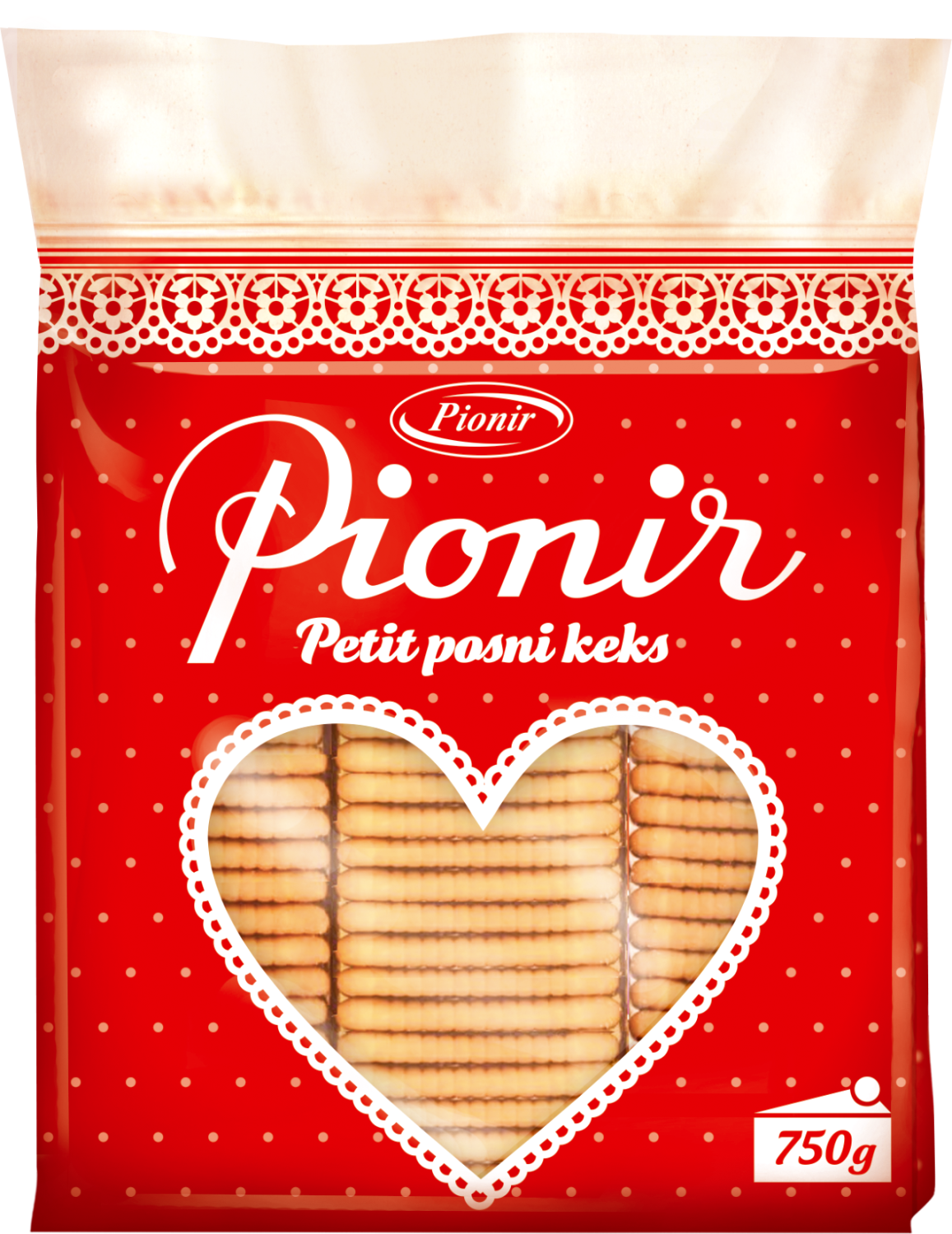 Keks PIONIR posni 750g - Cenoteka