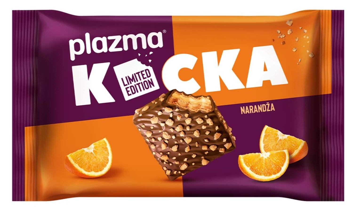 Napolitanka PLAZMA kocka narandža 67,5g - Cenoteka