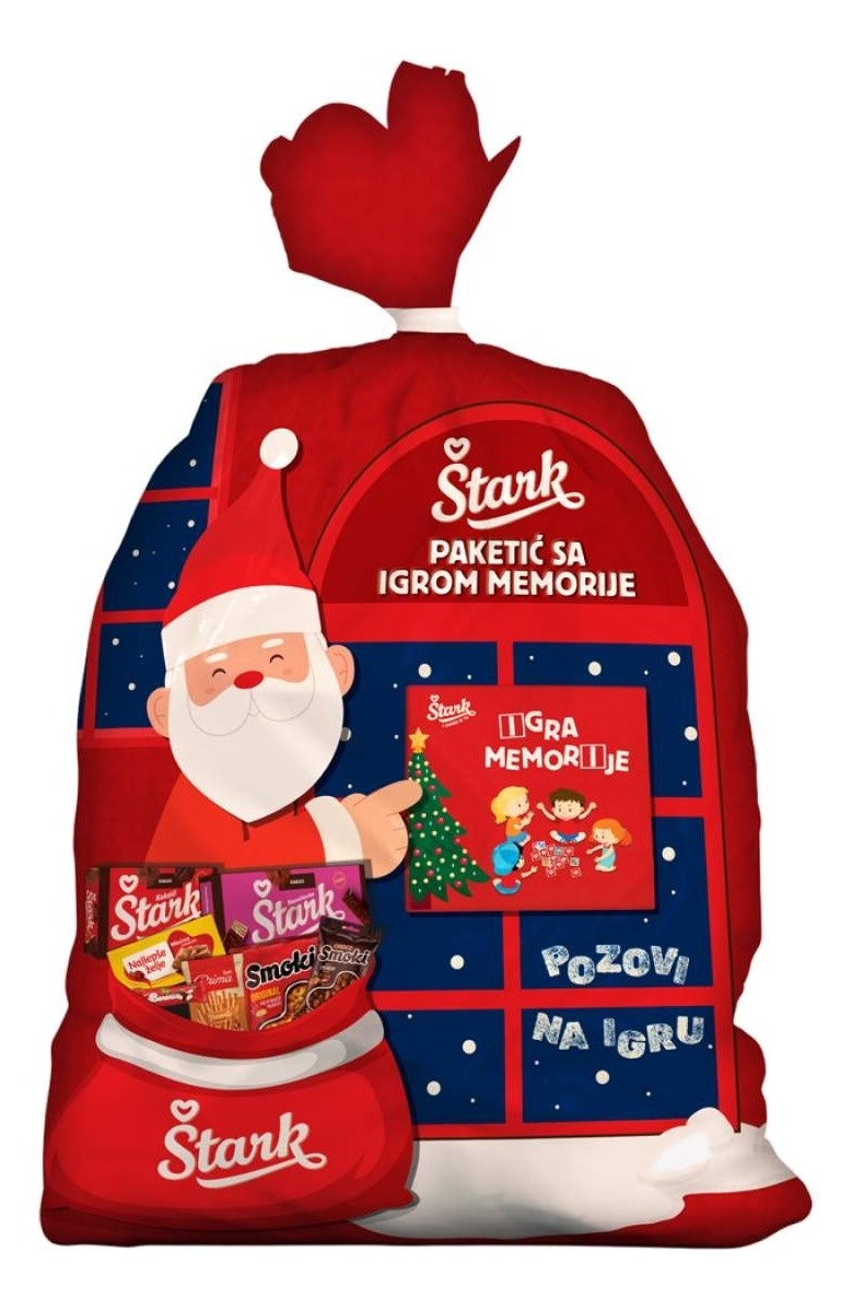 Novogodišnji paketić ŠTARK 1,1kg + igračka - Cenoteka
