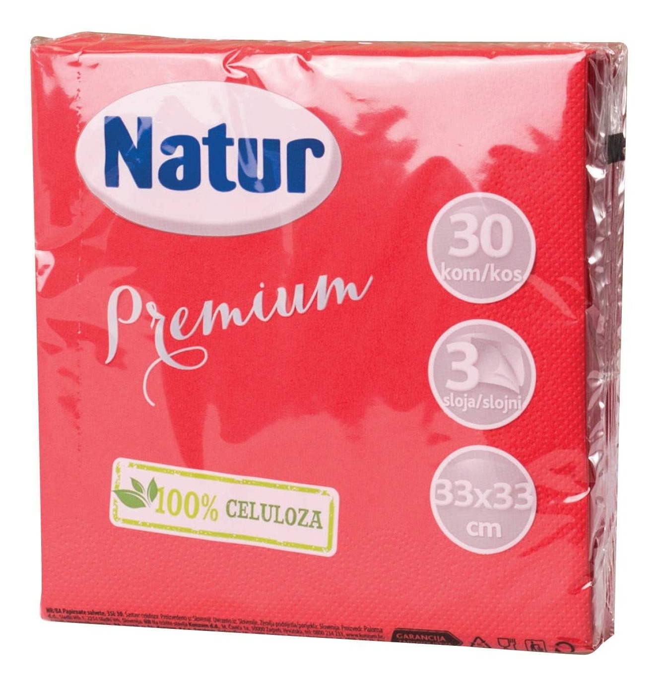 Salvete NATUR Premium crvene 3sloja 30kom - Cene i Akcije