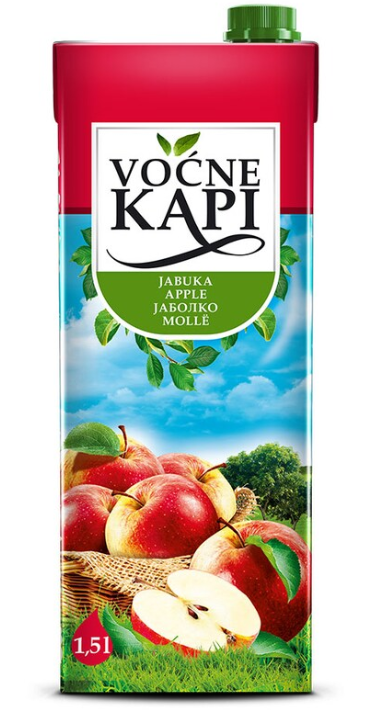 Voćni sok VOĆNE KAPI jabuka 1,5l - Cenoteka