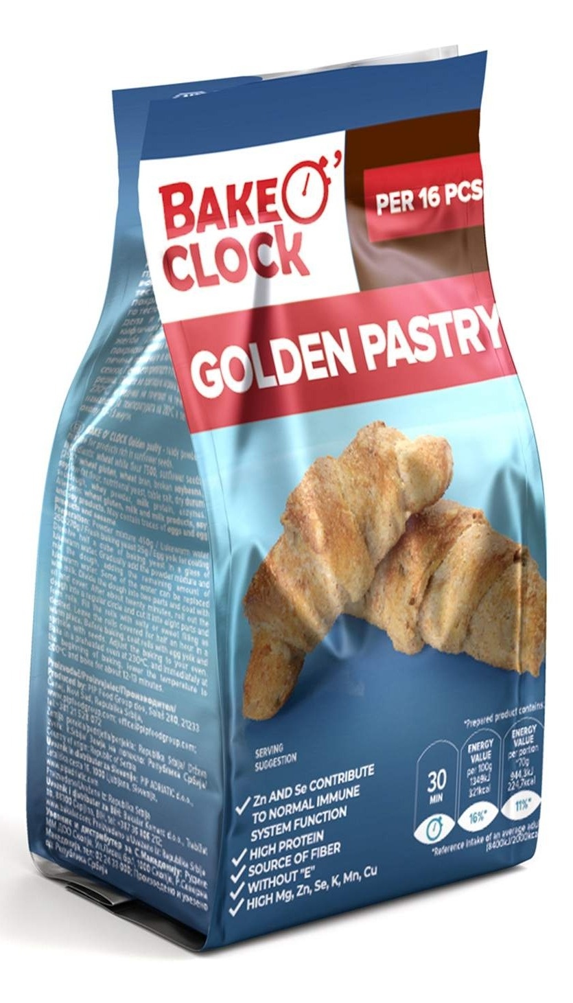 Smeša za kolače BAKE O'CLOCK golden pastry 450g - Cenoteka