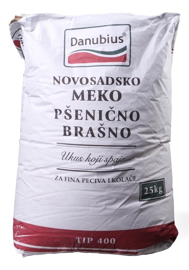 Brašno DANUBIUS novosadsko meko T-400 25kg - Cenoteka