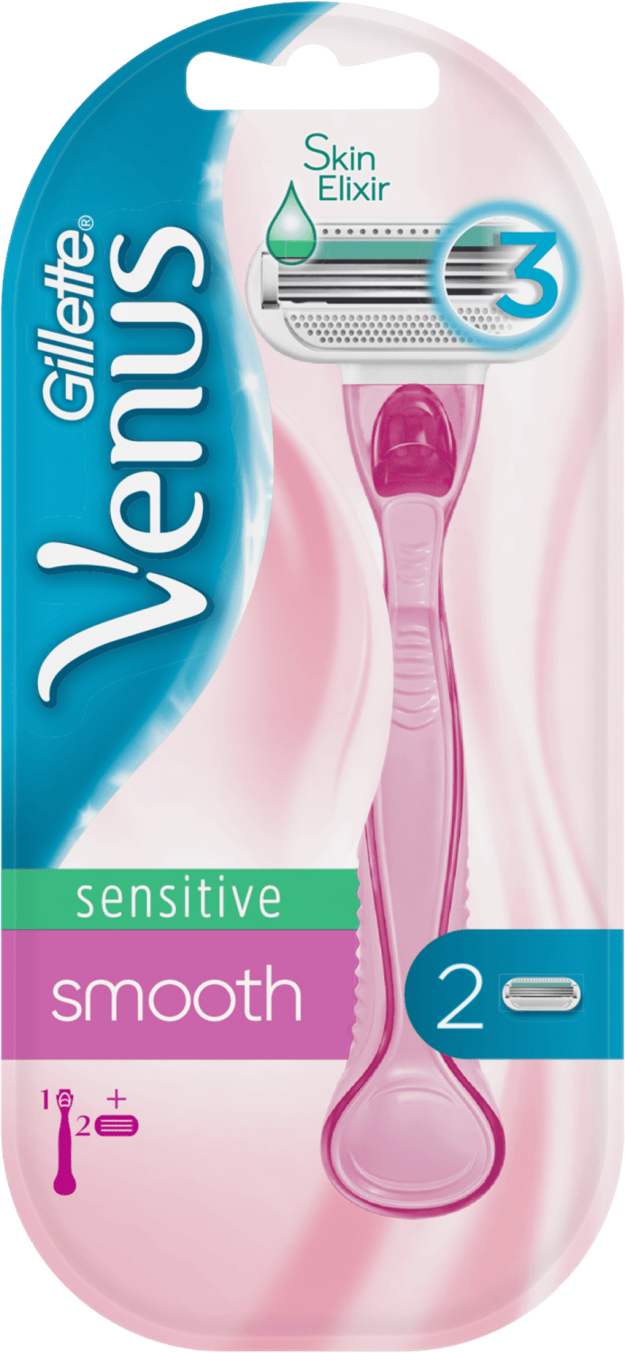 Brijač GILLETTE Venus sensitive smooth 1kom + 2 dopune - Cenoteka