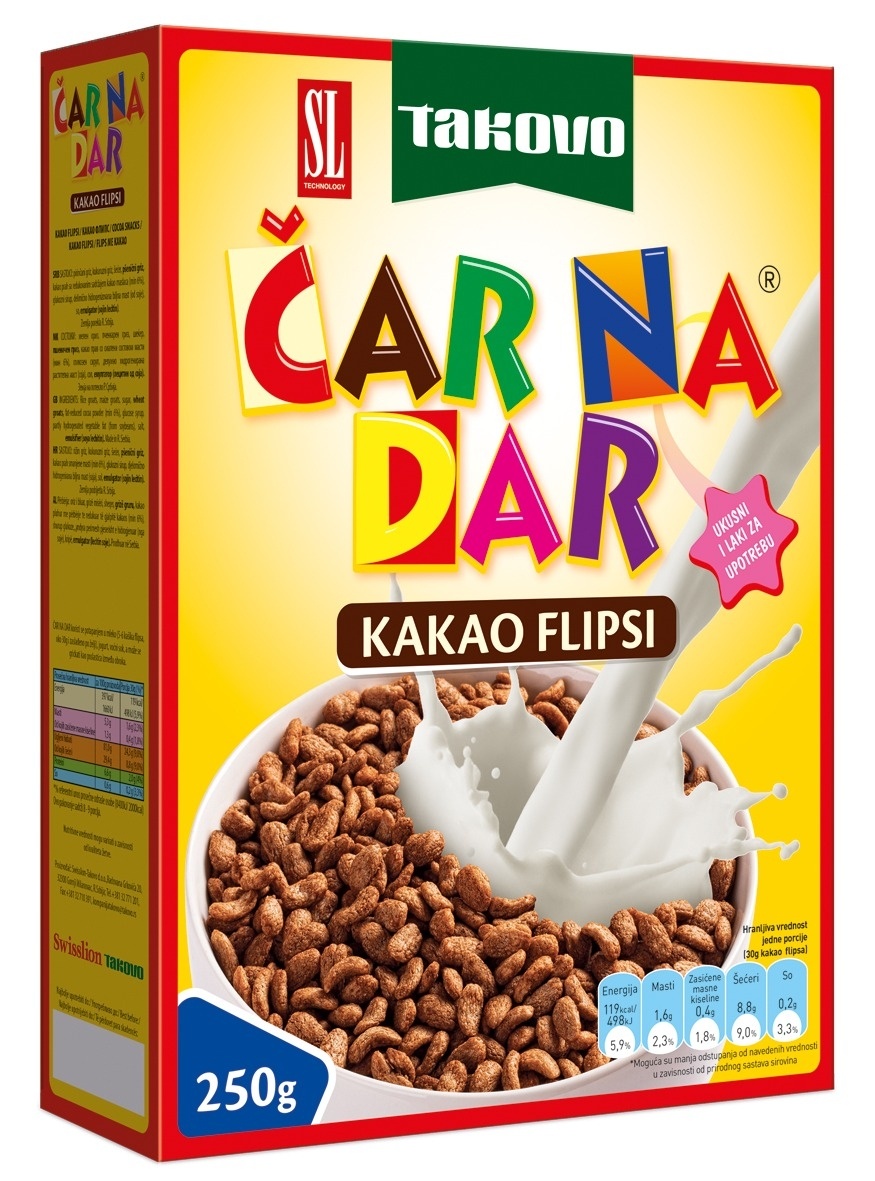 Flipsi ČAR NA DAR Takovo kakao 375g - Cenoteka