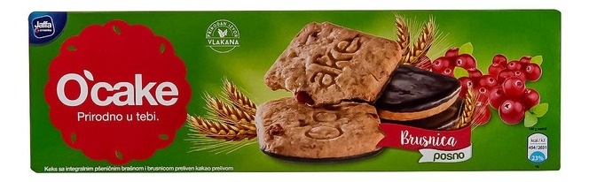 Keks JAFFA O'cake brusnica 152g - Cenoteka