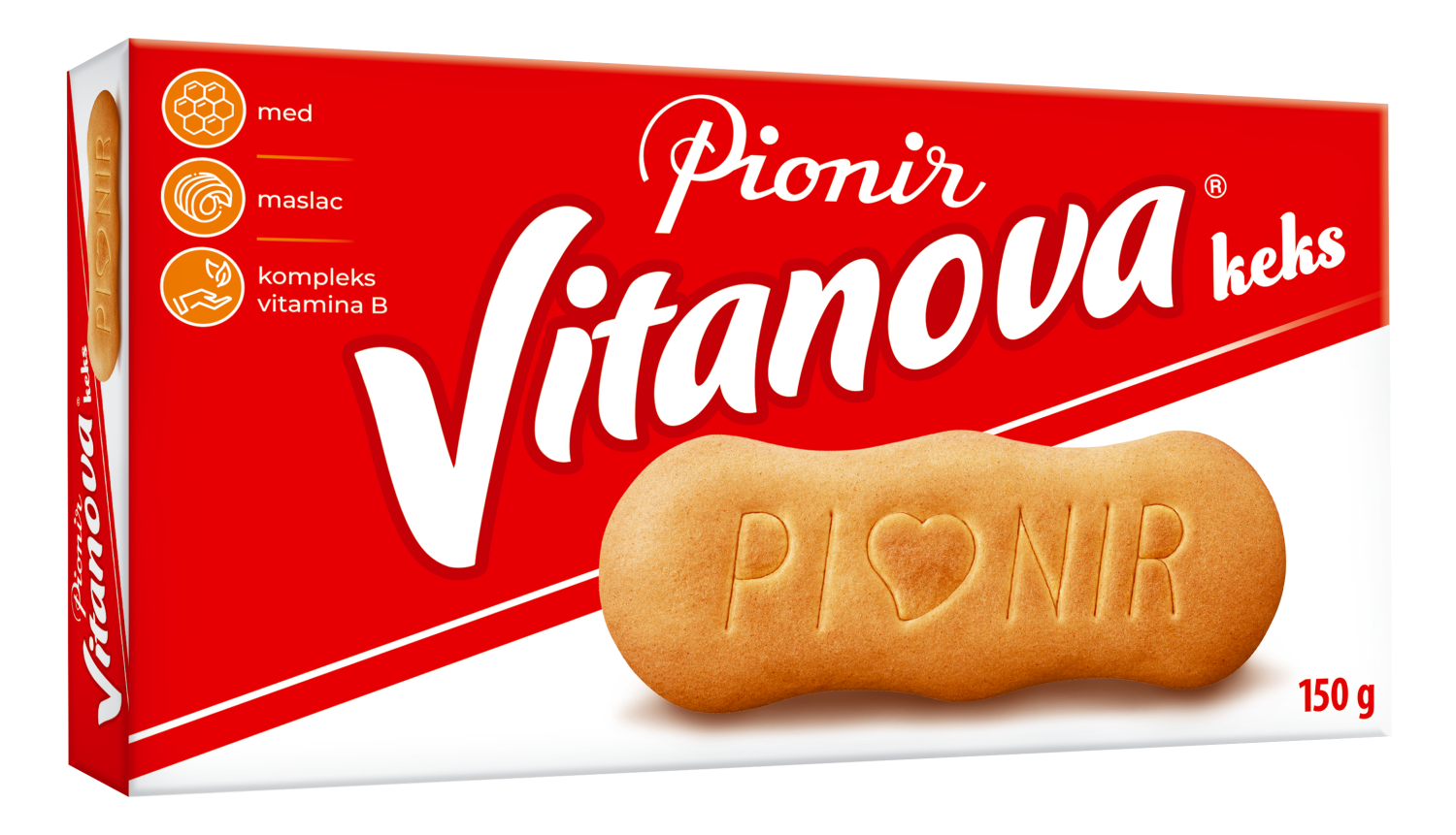 Keks PIONIR Vitanova 150g - Cenoteka