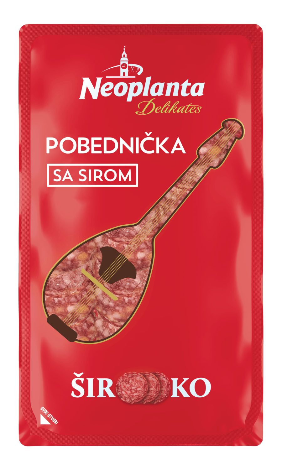 Kobasica NEOPLATNA Pobednička sa sirom 100g - Cenoteka