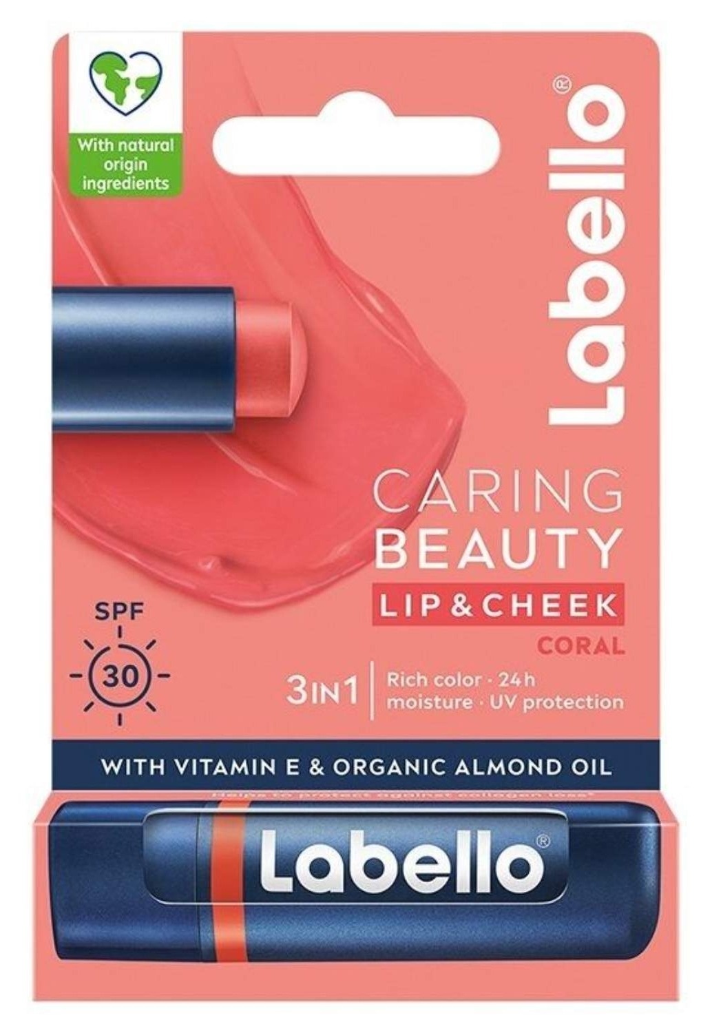 LABELLO Caring beauty coral 4,8g - Cenoteka