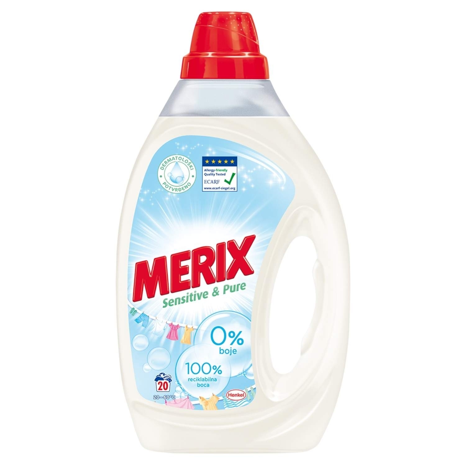 MERIX Liquid Sensitive & pure tečni deterdžent 20 pranja (1l) - Cenoteka