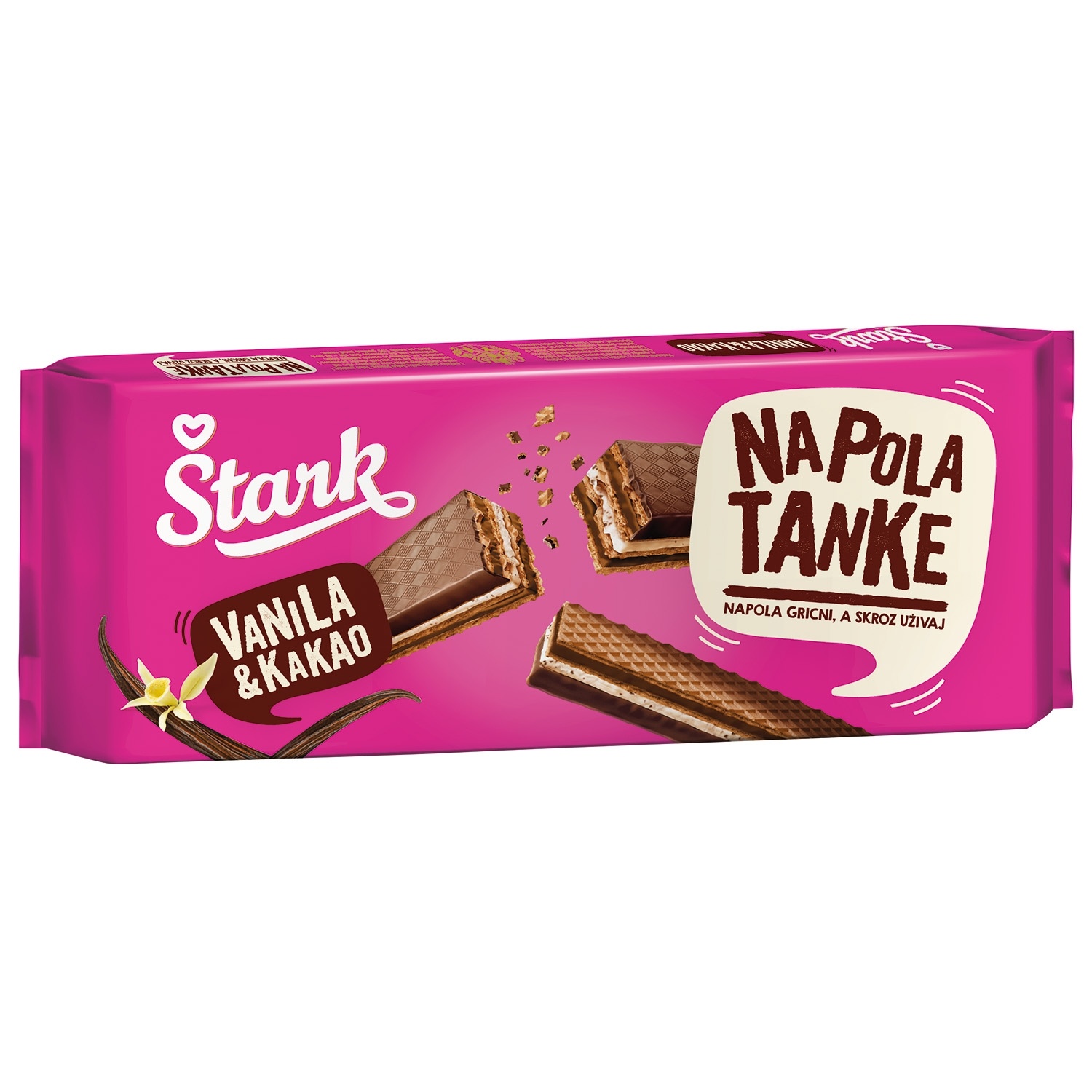 Napolitanke ŠTARK Na pola tanke vanila 130g - Cenoteka
