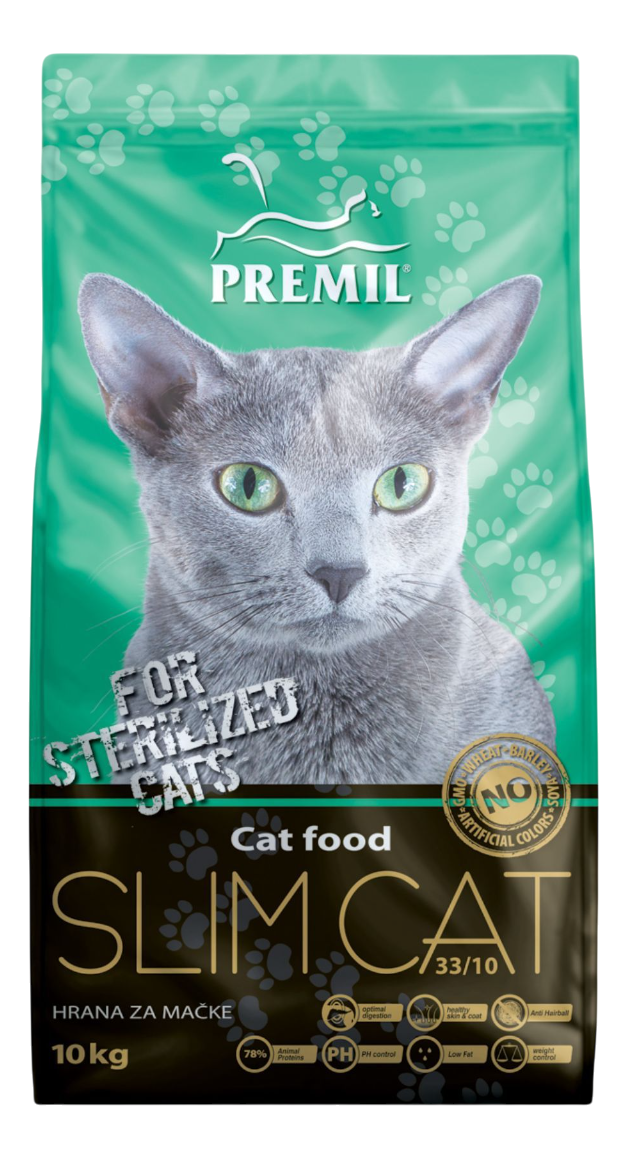PREMIL Slim cat 33/10 2kg - Cenoteka