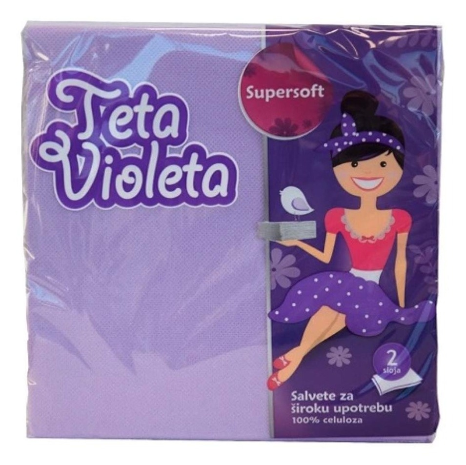 Salvete VIOLETA Super soft lila 2sloja 25kom - Cenoteka