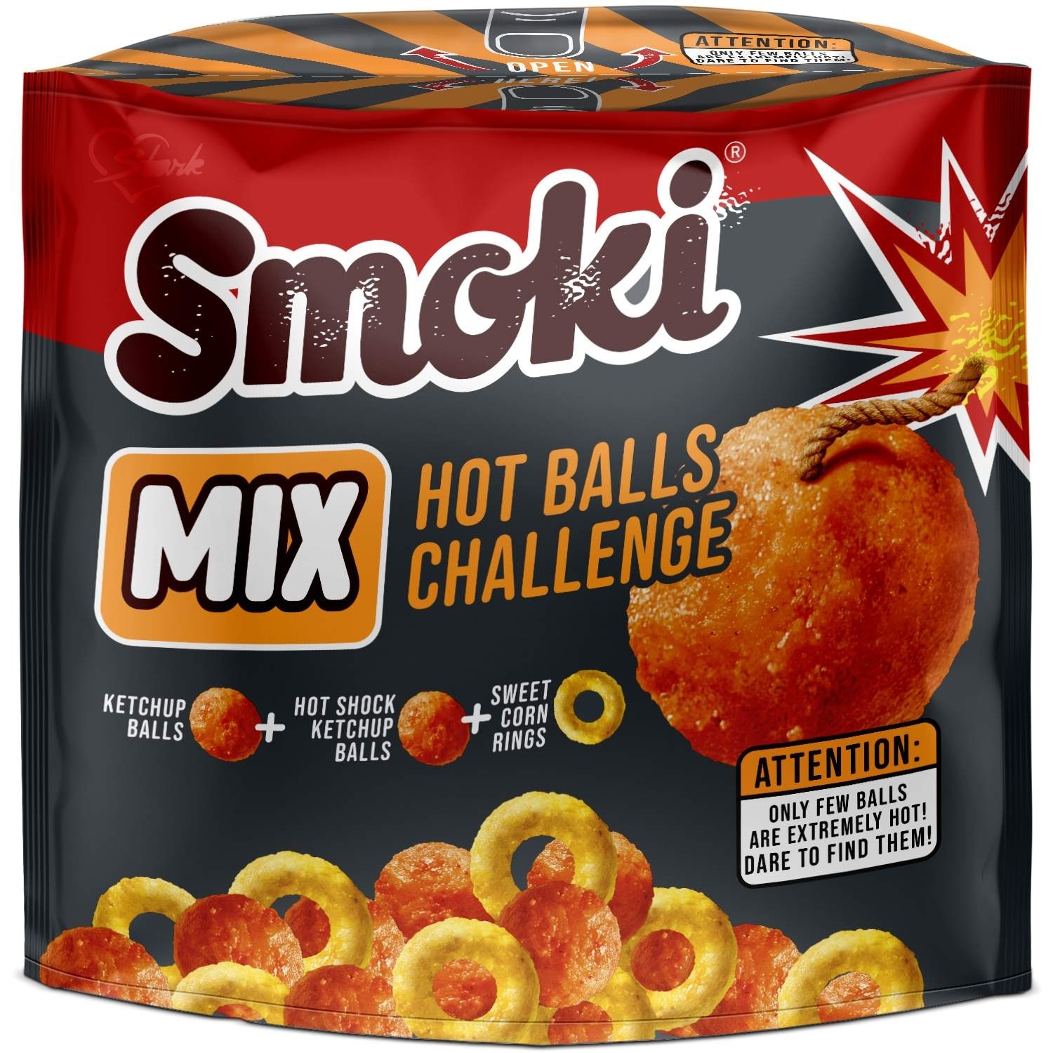 ŠTARK Smoki mix hot balls kečap & sweet corn 90g - Cenoteka