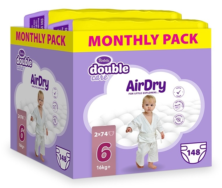 VIOLETA pelene monthly pack 6 2x74kom - Cenoteka