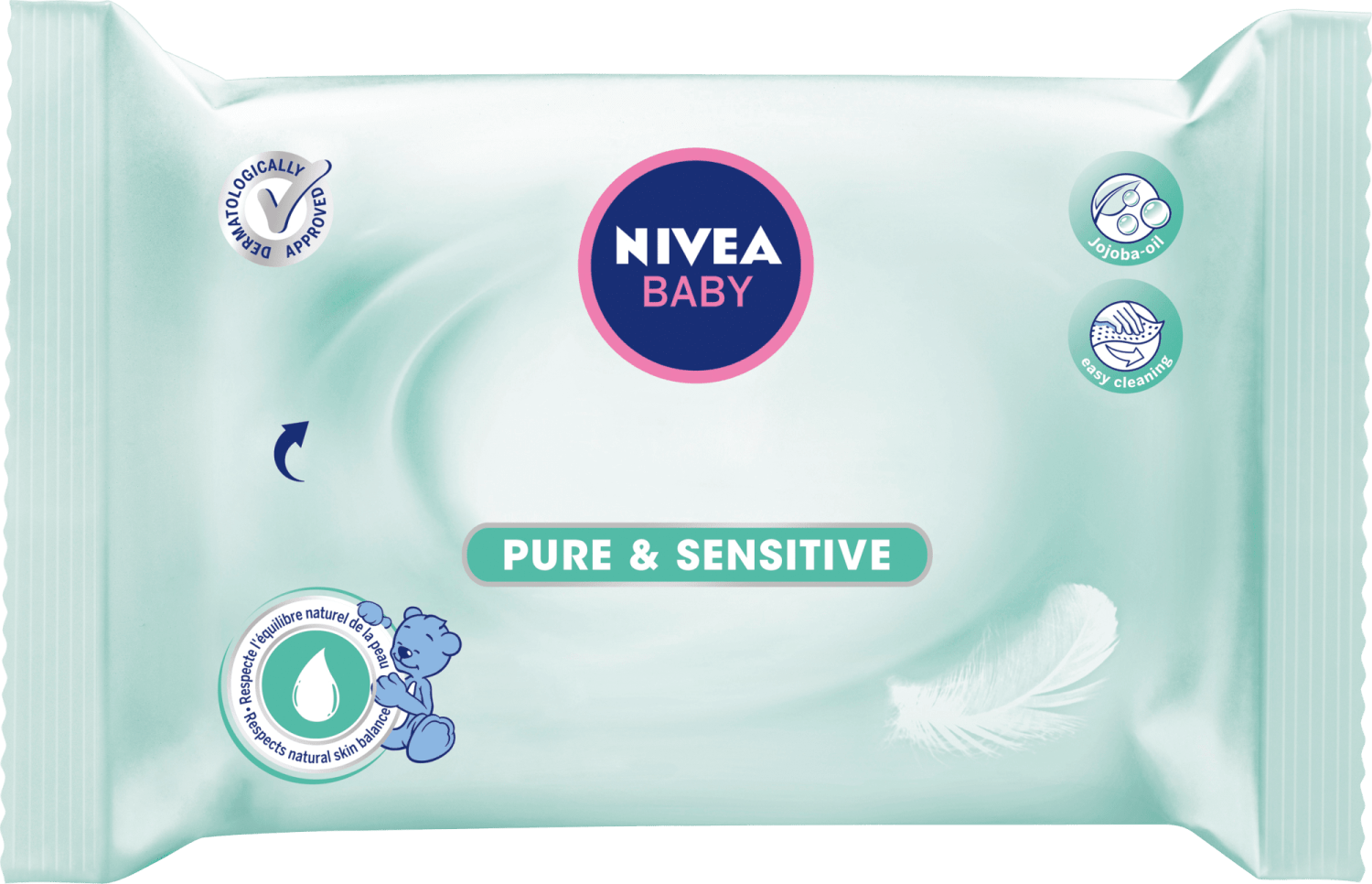 Vlažne maramice NIVEA Baby pure&sensitive 63kom - Cenoteka