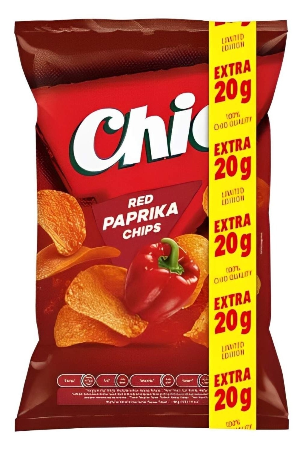 Čips CHIO red paprika 130g+20g - Cenoteka