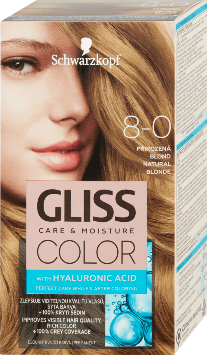 GLISS Care & Moisture farba za kosu 8.0 prirodno plava - Cene i Akcije