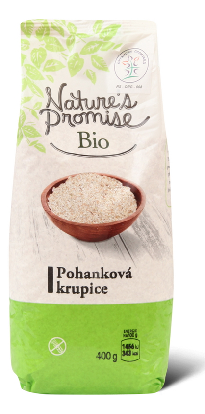 Griz NATURE'S PROMISE heljdin organski 400g - Cenoteka