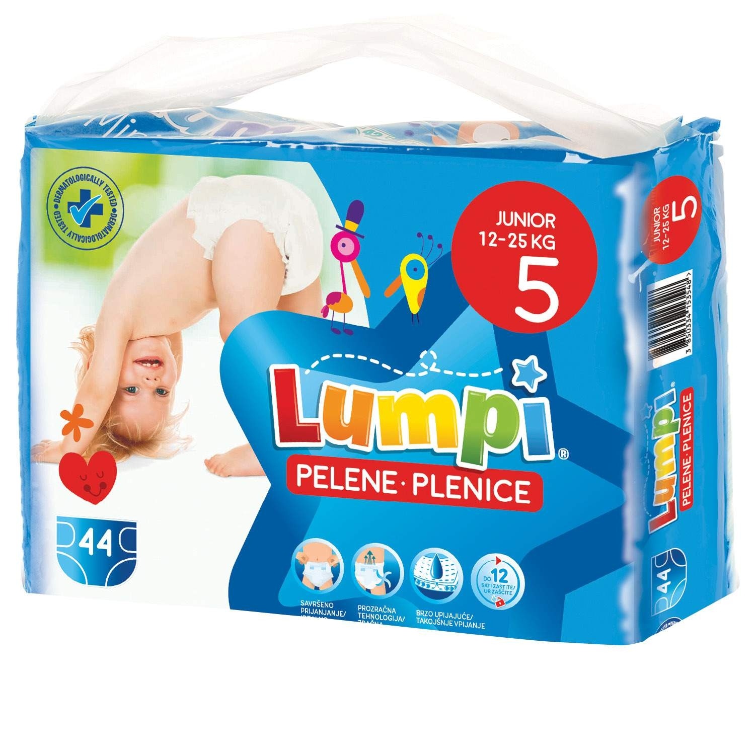 LUMPI pelene 5 junior 44kom - Cenoteka