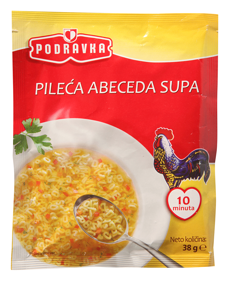 Supa PODRAVKA Abeceda pileća 38g - Cenoteka