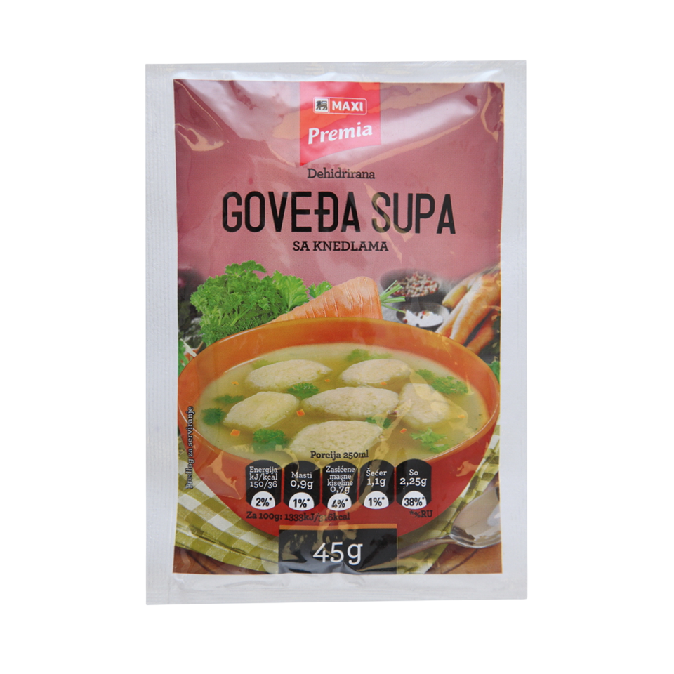 Supa PREMIA goveđa sa knedlama 45g - Cene i Akcije