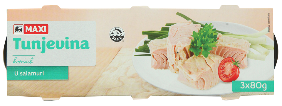 Tunjevina PREMIA komadi u salamuri 3x80g - Cenoteka