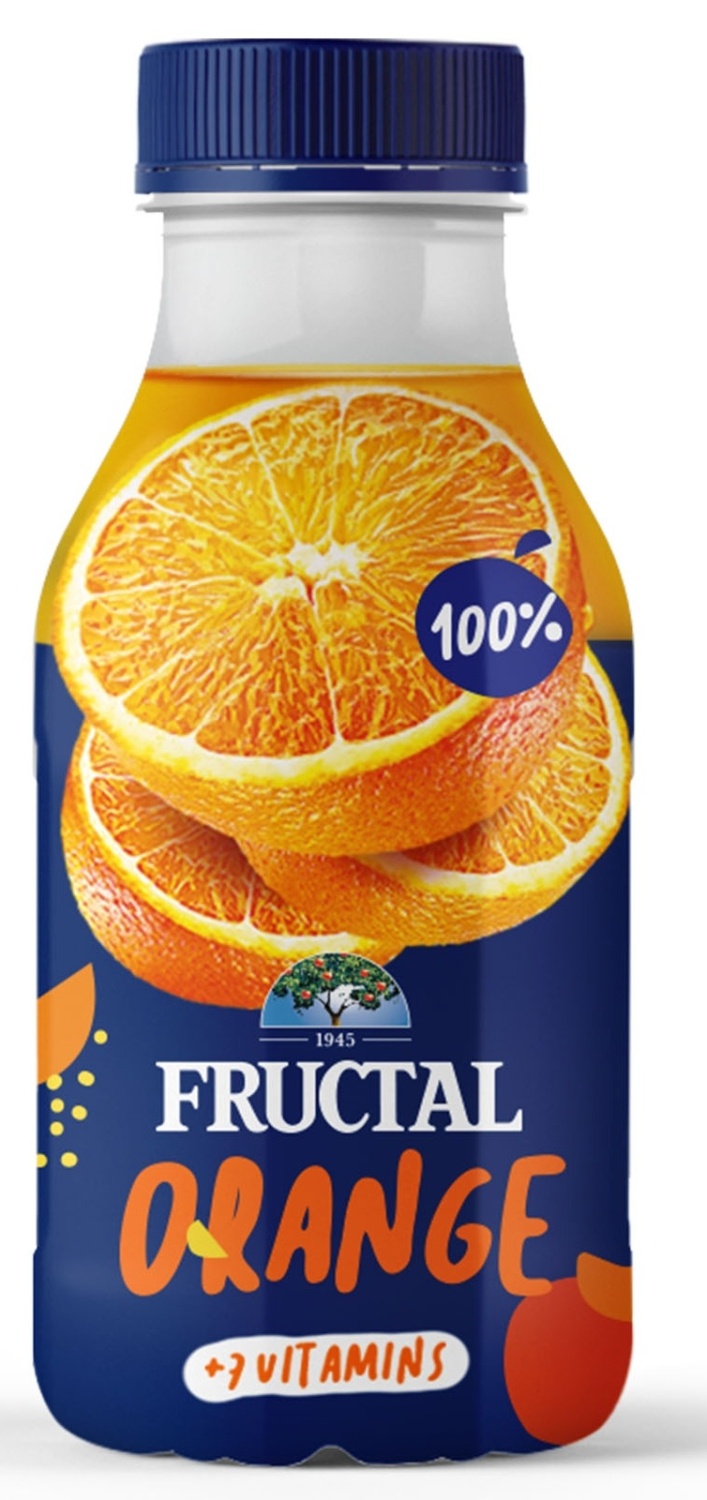 Voćni sok FRUCTAL pomorandža 100% 330ml - Cenoteka